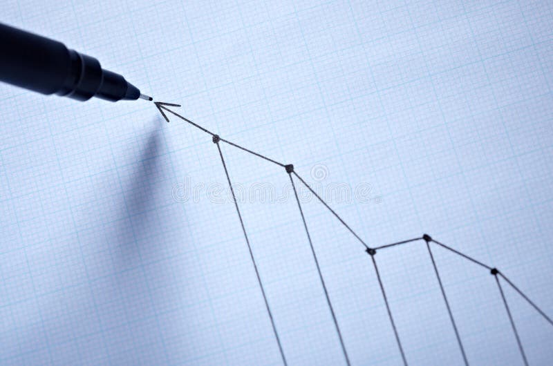 Business Finance Pencil Graph Chart Office Stock Image - Image of ...