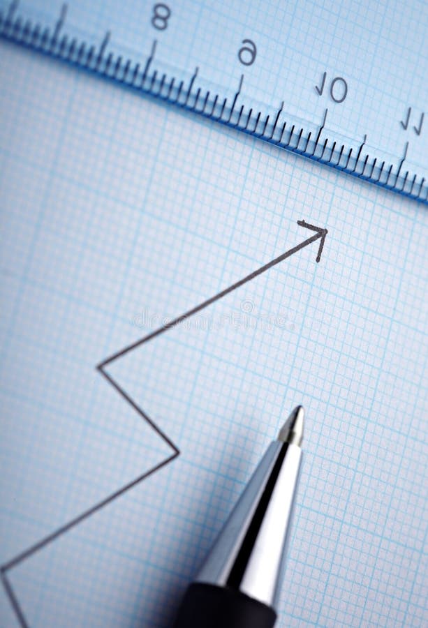 Business Finance Pencil Graph Chart Office Stock Photo - Image of ...
