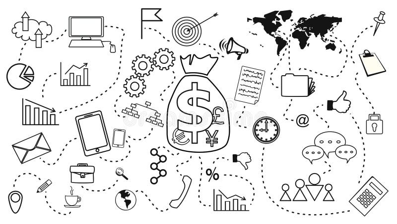 Business Finance Planning Concept for Web Design Template. Stock Vector ...