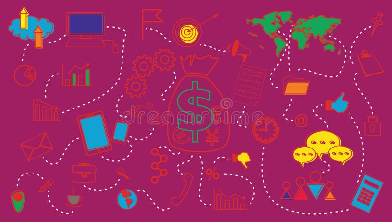 Business Finance Planning Concept for Web Design Template. Stock Vector ...