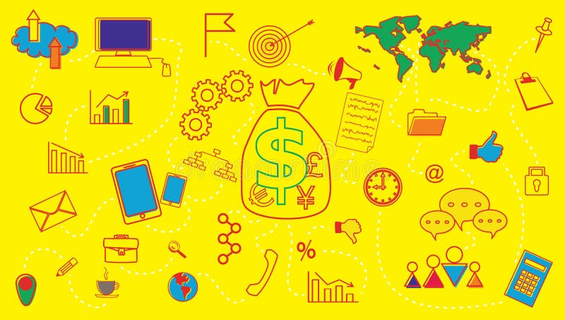 Business Finance Planning Concept for Web Design Template. Stock Vector ...