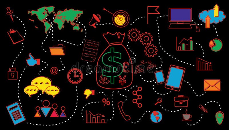 Business Finance Planning Concept for Web Design Template. Stock Vector ...