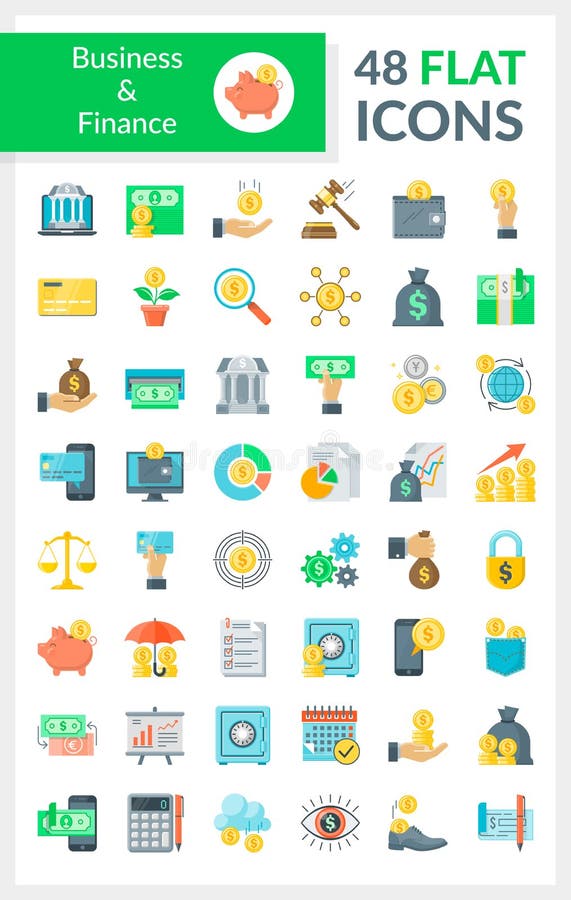 Business and Finance stock illustration. Illustration of icon - 89337176