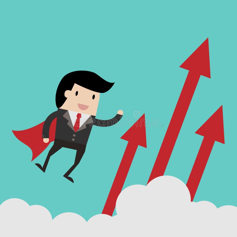 Successful Businessman Concept,cartoon . Cartoon Illustration for ... Successful Businessman Concept,cartoon . Cartoon Illustration for ...