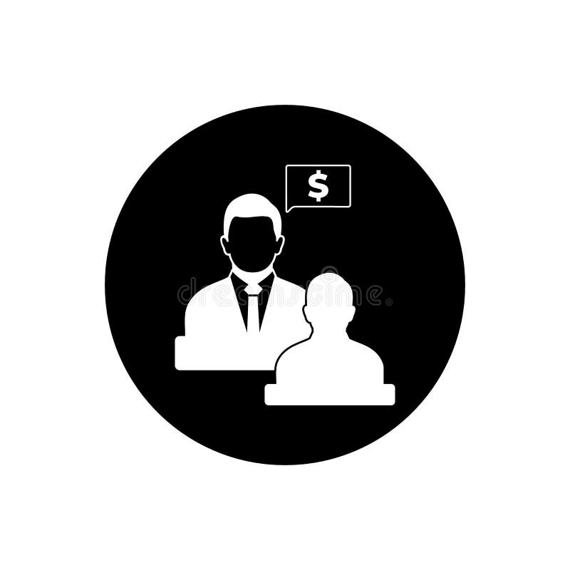 Business, Financial Adviser Icon. Stock Vector - Illustration of flat ...