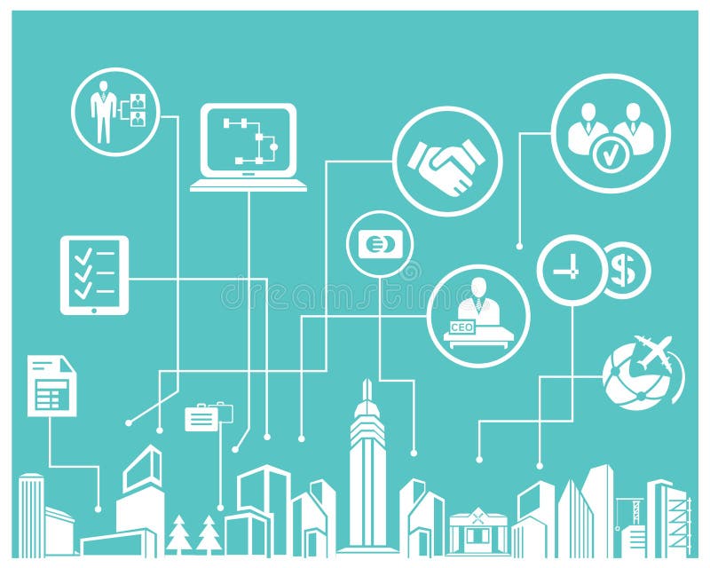 Business And Financial Communication Stock Illustration - Illustration ...