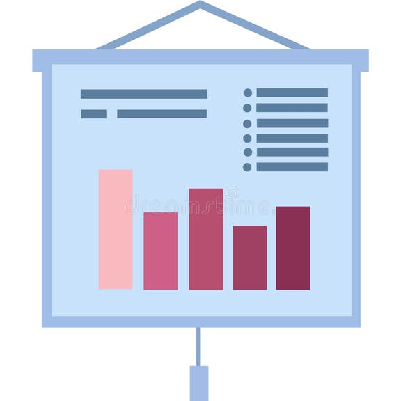 Business Financial Data on Board Vector Icon Stock Vector ...