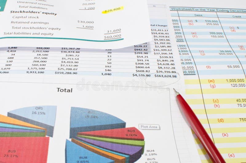Business Financial Document Stock Image - Image of data, investment ...
