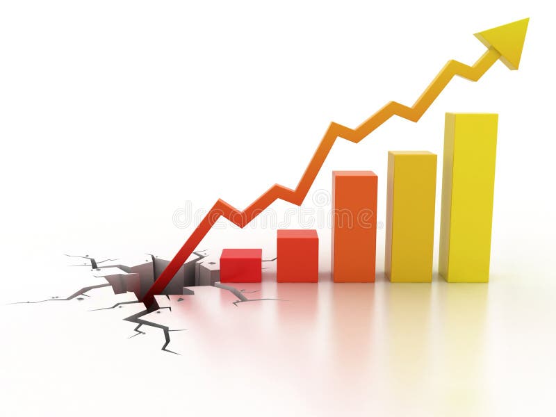 Business Financial Growth - Rising Graph Stock Illustration ...