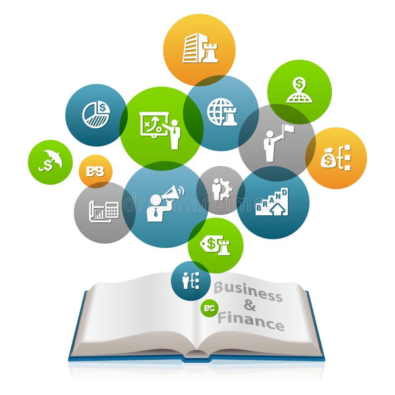 Business and Financial Knowledge Stock Illustration - Illustration of ...