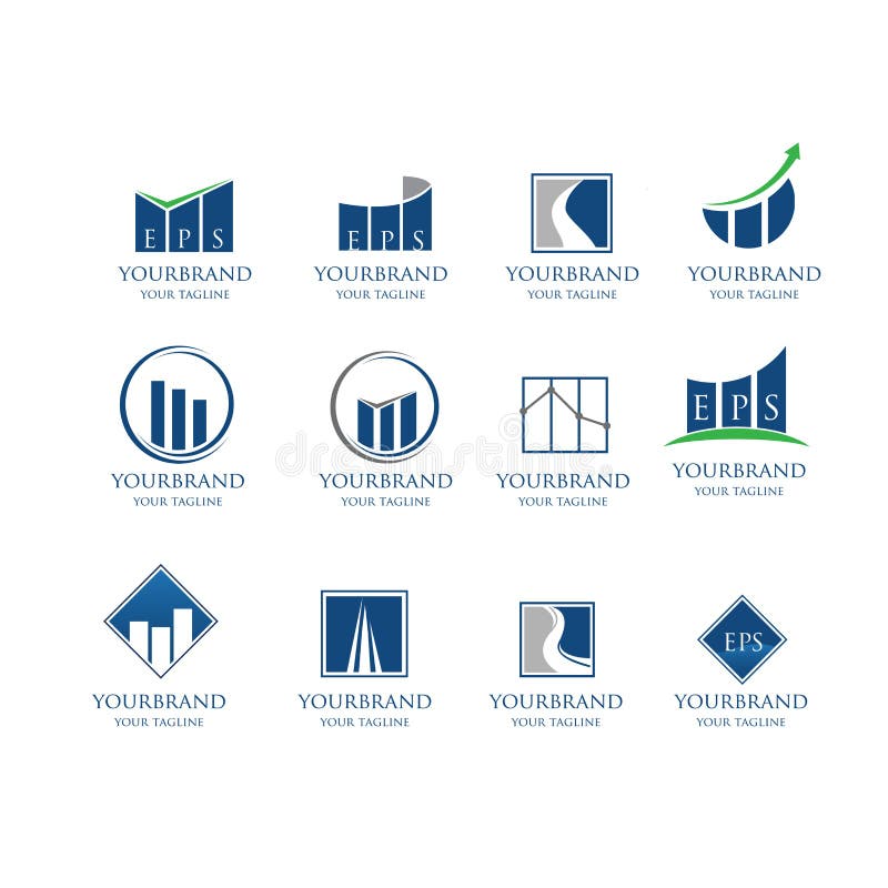 Business Financial Logo Collection Stock Vector - Illustration of loan ...