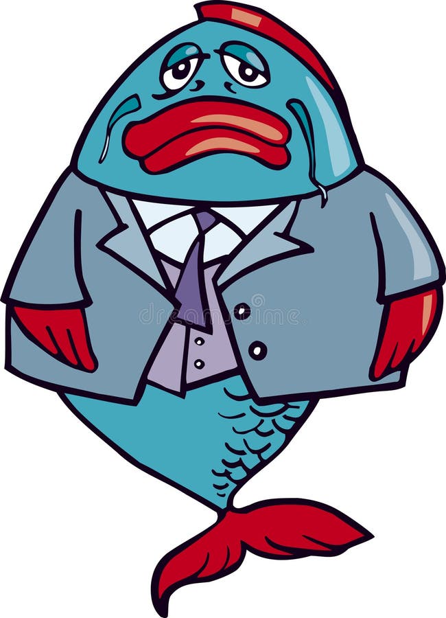 Business fish stock vector. Illustration of vector, cartoon - 7036161