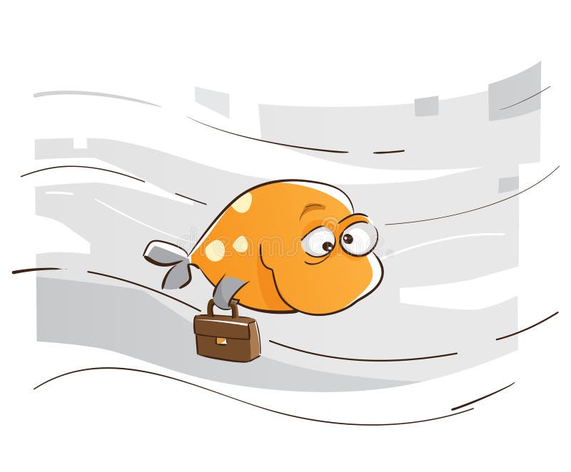 Business fish stock vector. Illustration of vector, cartoon - 7036161