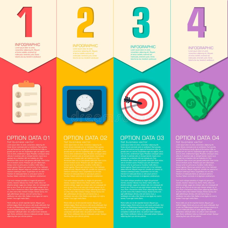 Business Flat Infographic Template with Text Stock Vector ... Business Flat Infographic Template with Text Stock Vector ...