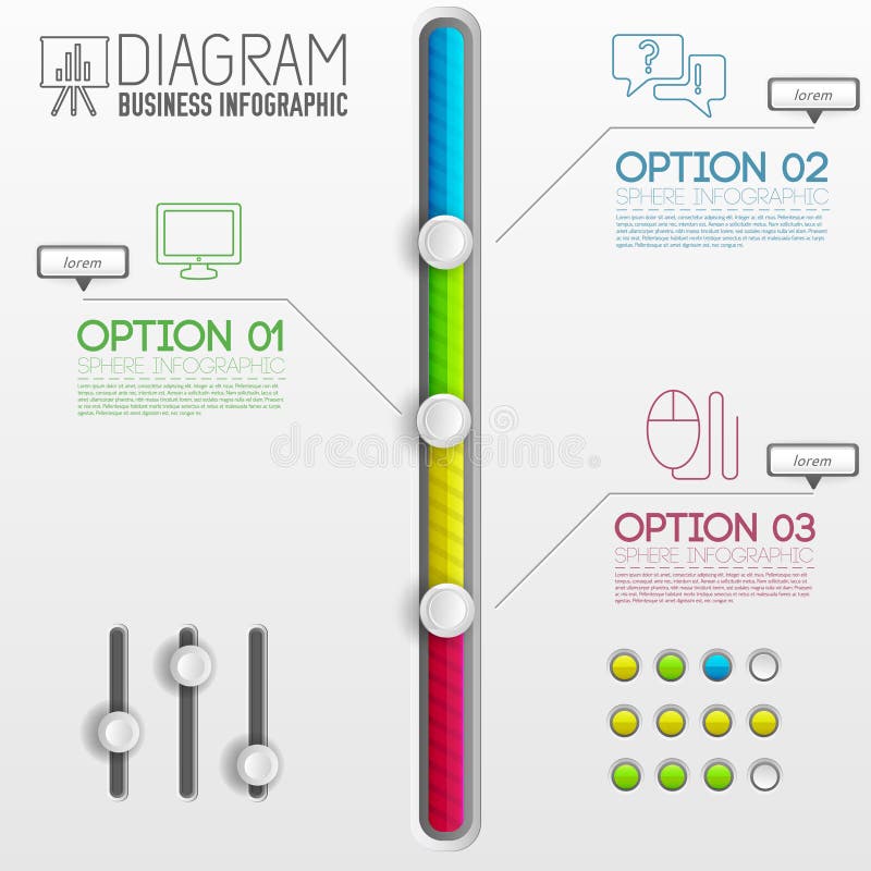 Business Flat Infographic Template with Text Stock Vector ...