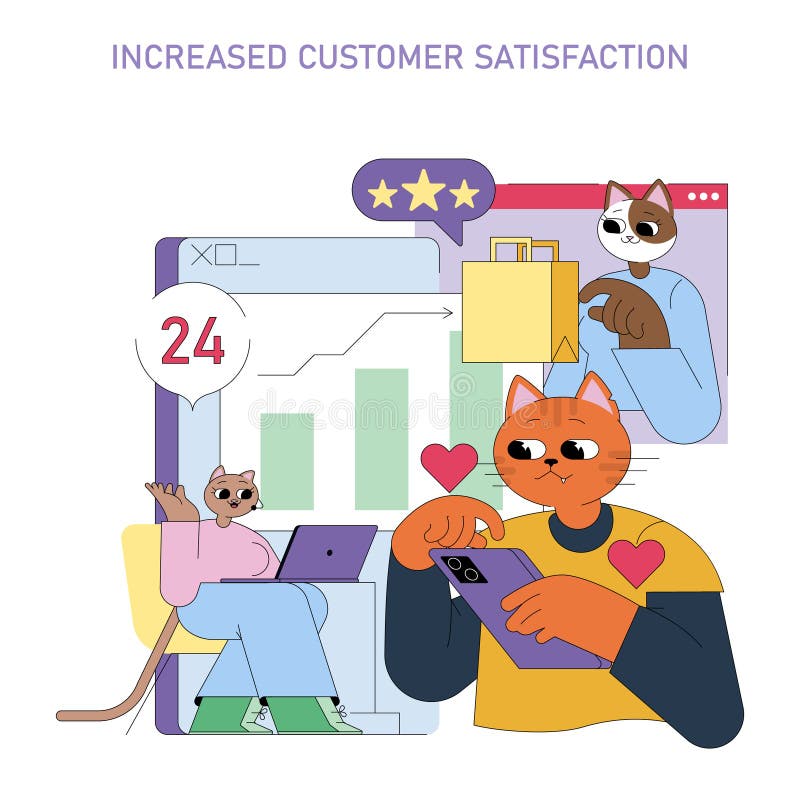 Business. Flat Vector Illustration Stock Vector - Illustration of graph ...