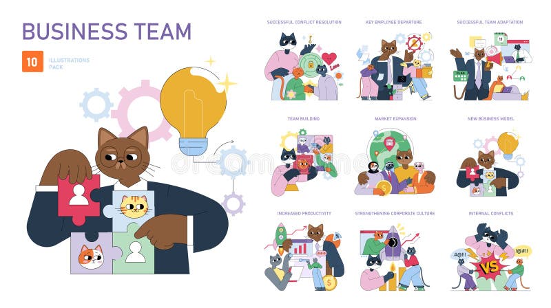 Business. Flat Vector Illustration Stock Vector - Illustration of ...