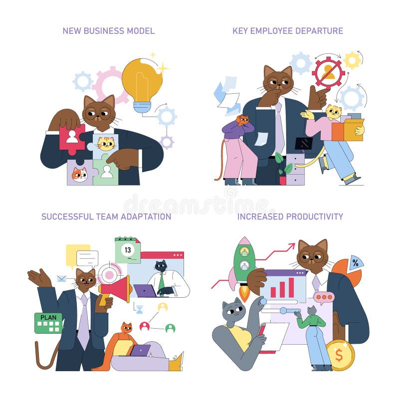 Business. Flat Vector Illustration Stock Vector - Illustration of ...