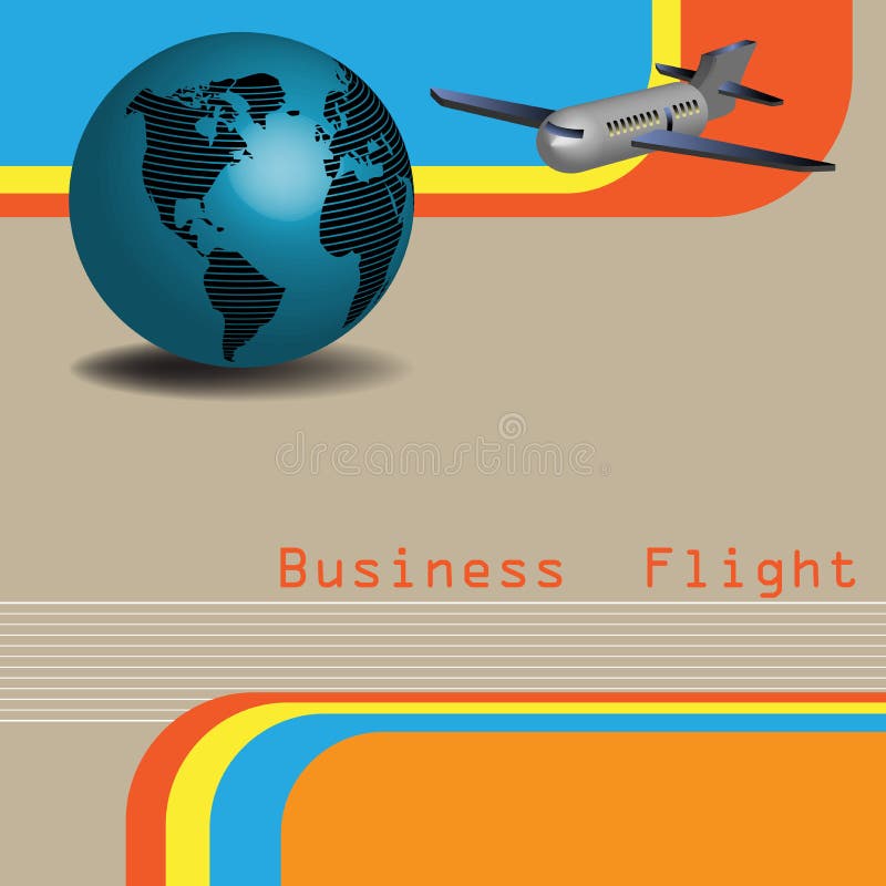 Business flight stock vector. Illustration of airport - 80526985
