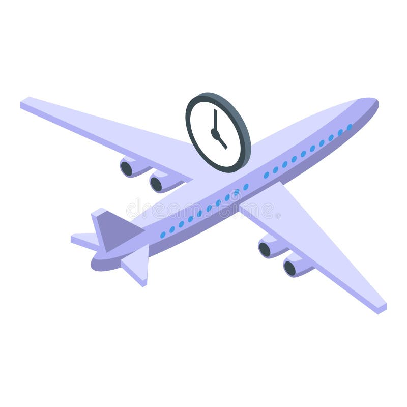 Business Flight Icon Isometric . Self Work Stock Illustration ...