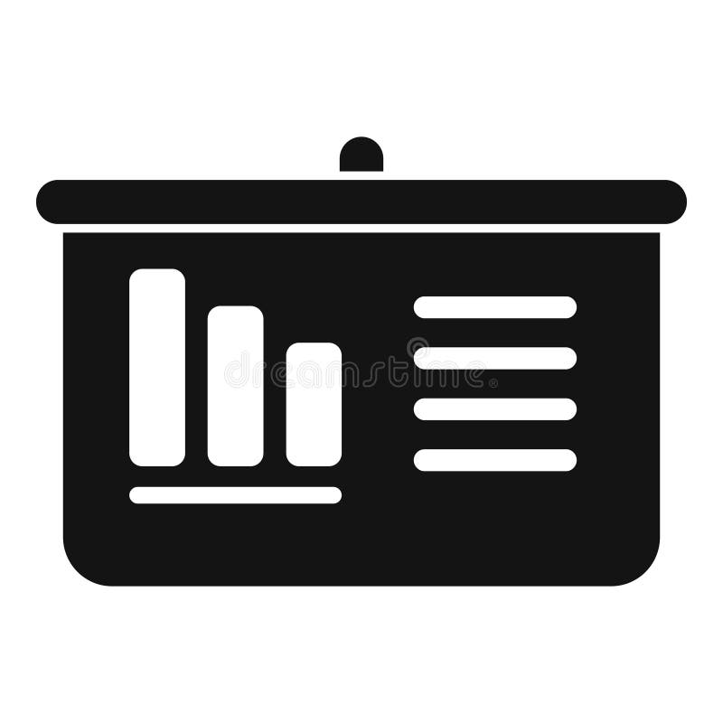 Business Flip Chart Showing Growing Bar Chart Icon Stock Vector ...