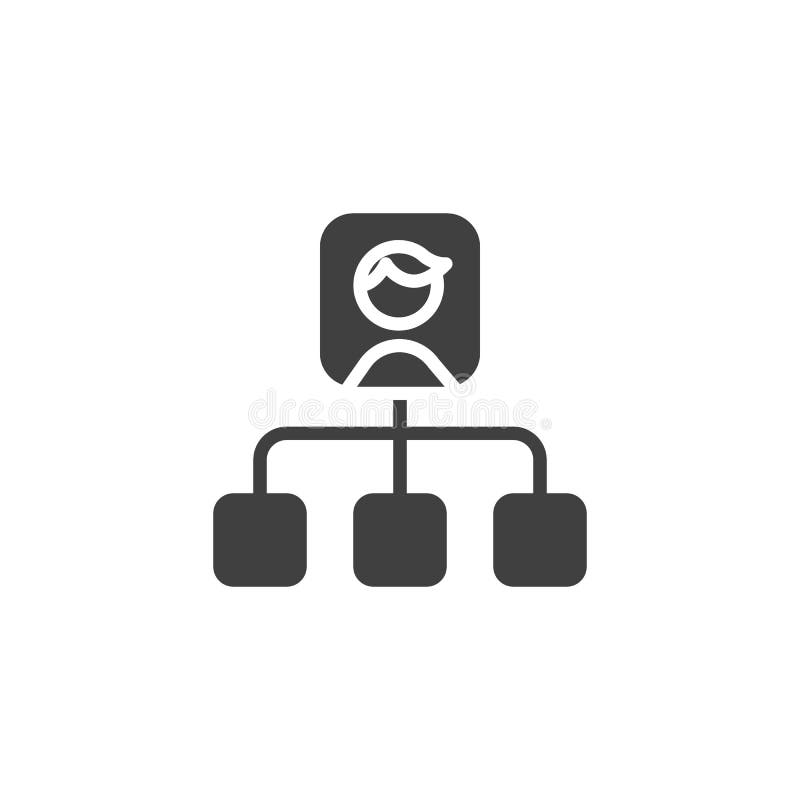 Business Flow Chart Vector Icon Stock Vector - Illustration of avatar ...