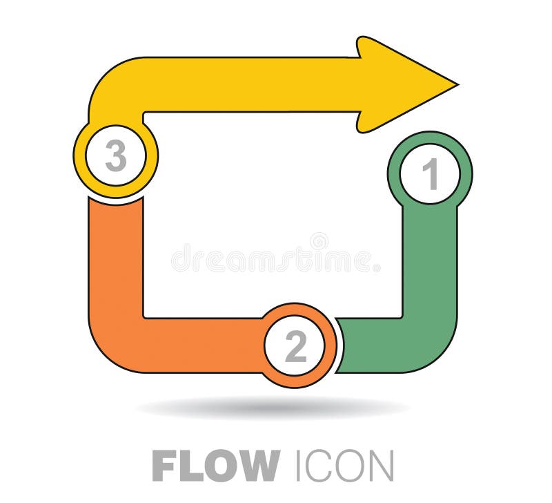 Business flow icon stock vector. Illustration of management - 53140706