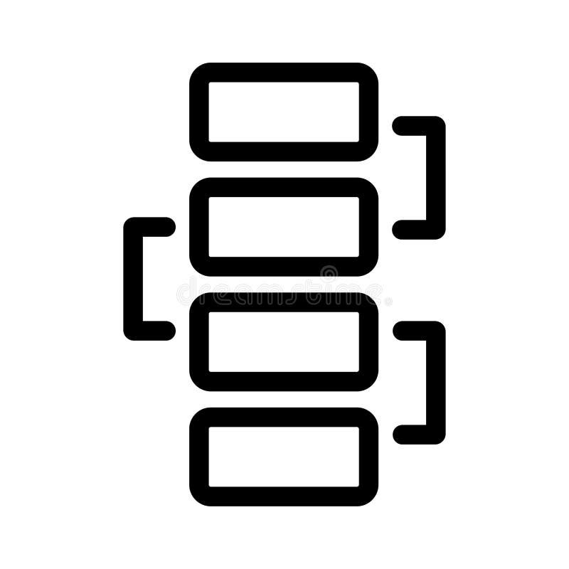 Business, Flow, Workflow Icon. Black Vector Graphics Stock Vector ...