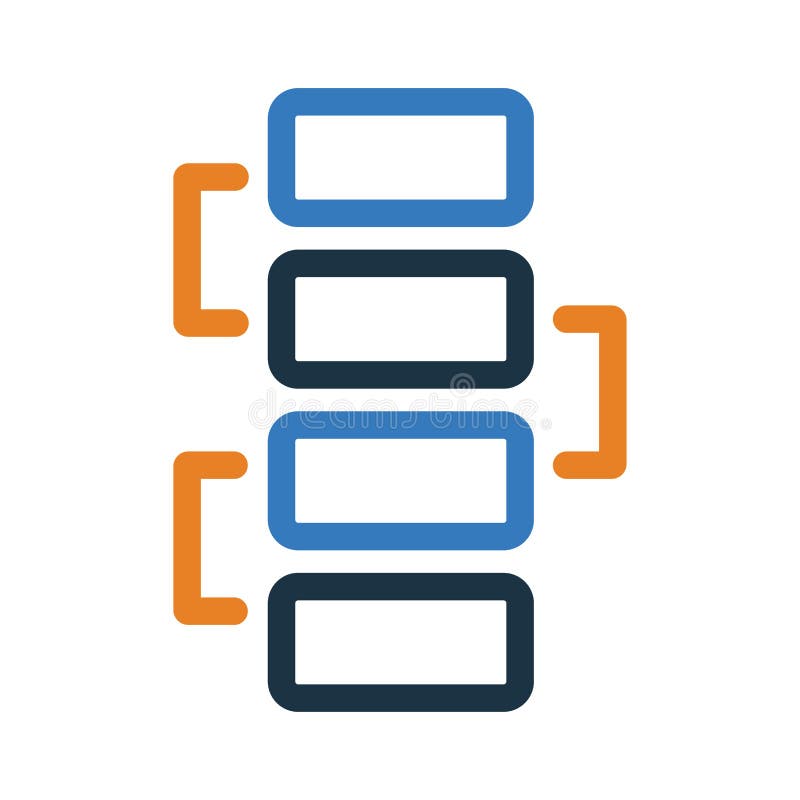 Business, Flow, Workflow Icon. Editable Vector Logo Stock Vector ...