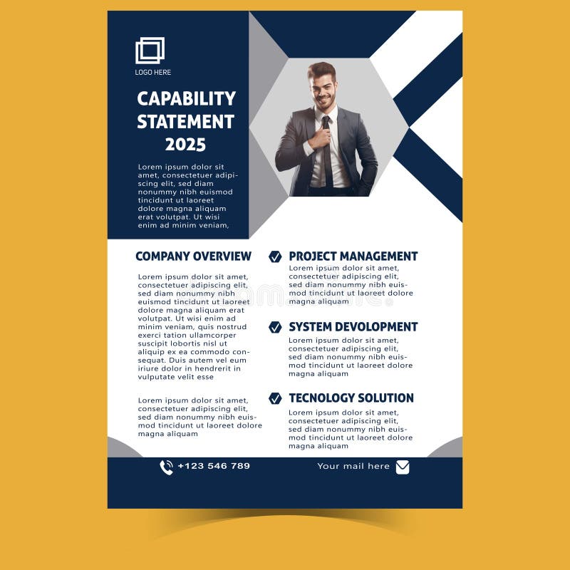 Unique Business Flayer Design Vector Illustration Stock Illustration ...