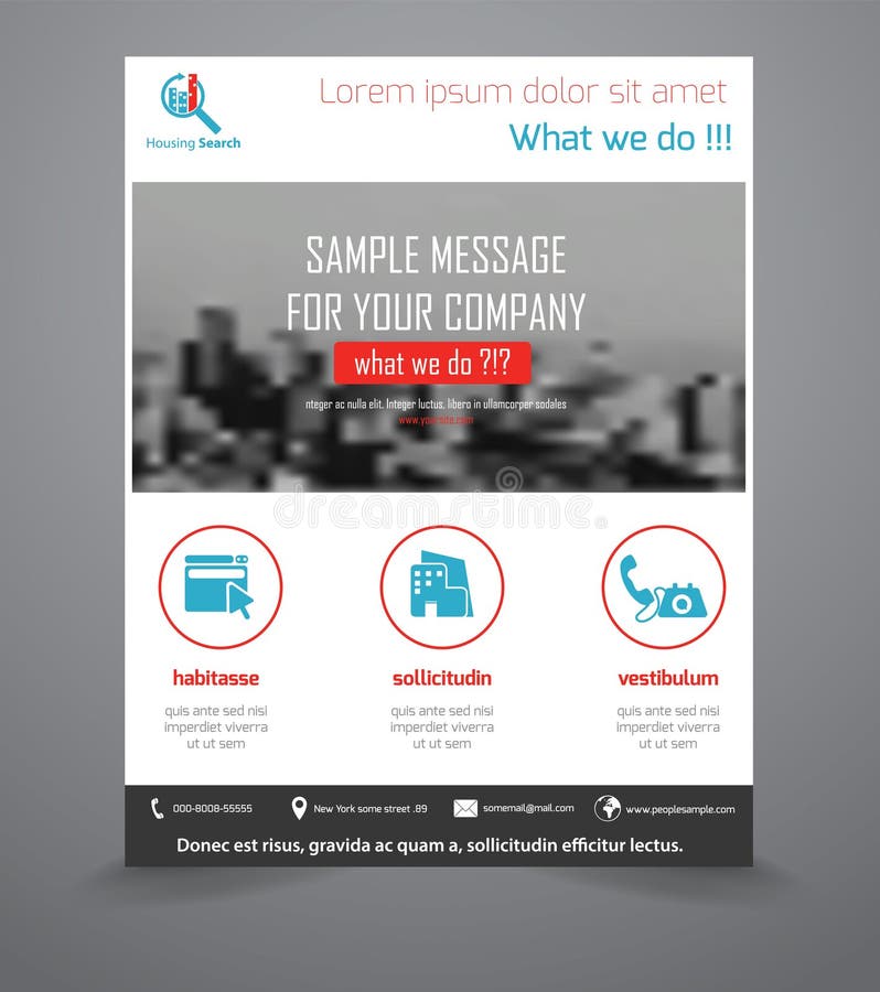 Business Flyer Template stock vector. Illustration of brochure - 47988126