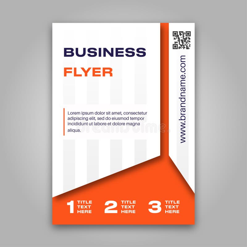 Business Flyer Template. Vector Modern Brochure Stock Illustration ...