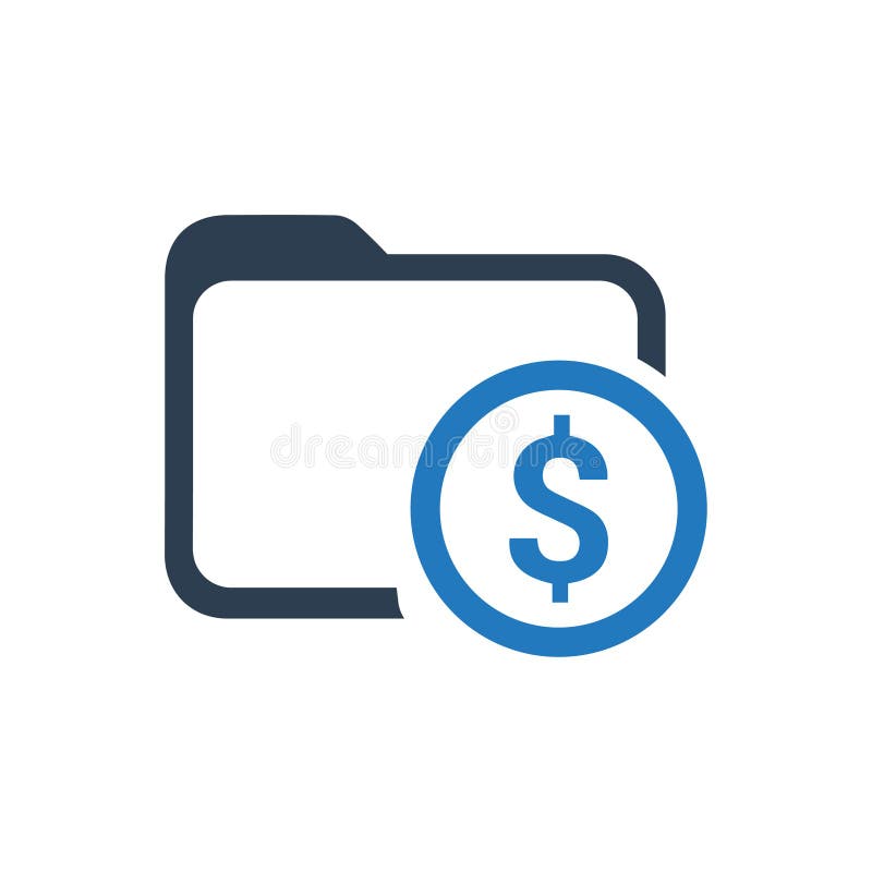 Business Folder Icon stock vector. Illustration of icon - 120412320