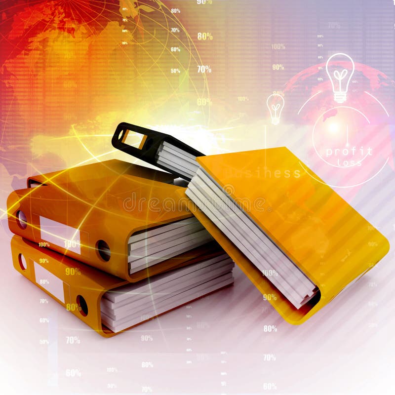 Business Folders stock illustration. Illustration of open - 36114188