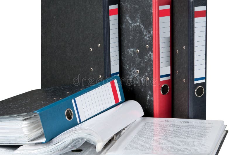 Business folders stock image. Image of accounting, file - 9791569