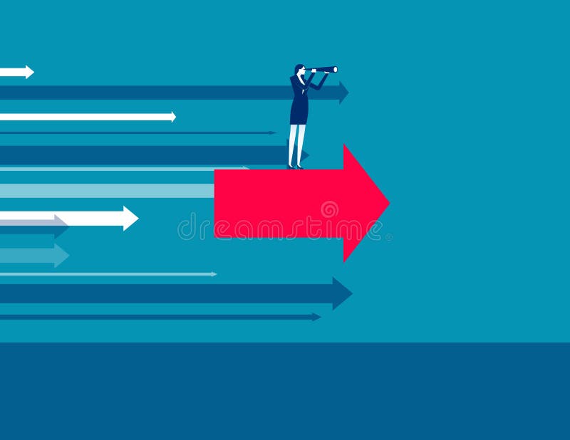 Business Forecasting and the Way Forward. Business Telescope Vector ...