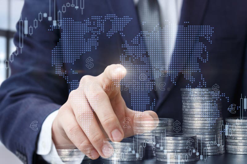 Business in the Foreign Exchange Market in the World Stock Image ...