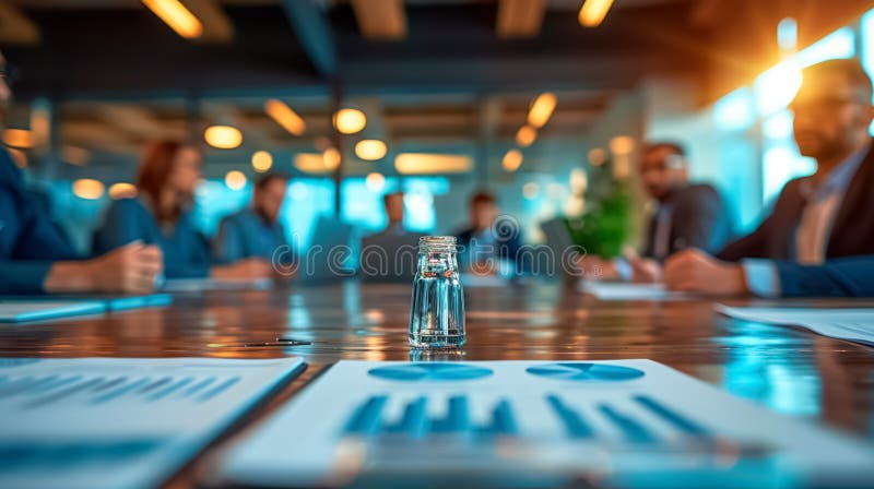 Business Formal Meeting Conference Stock Illustration - Illustration of ...