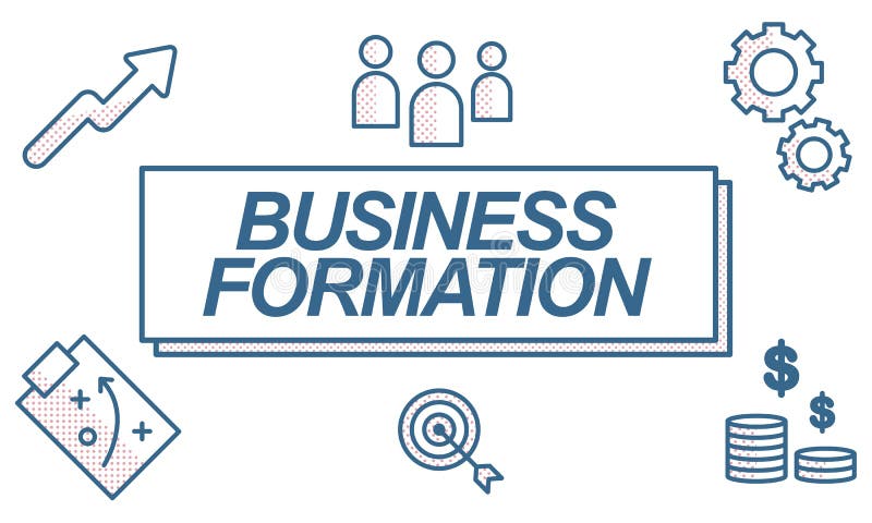 Business Formation Network Target Icons Graphic Concept Stock Photo ...