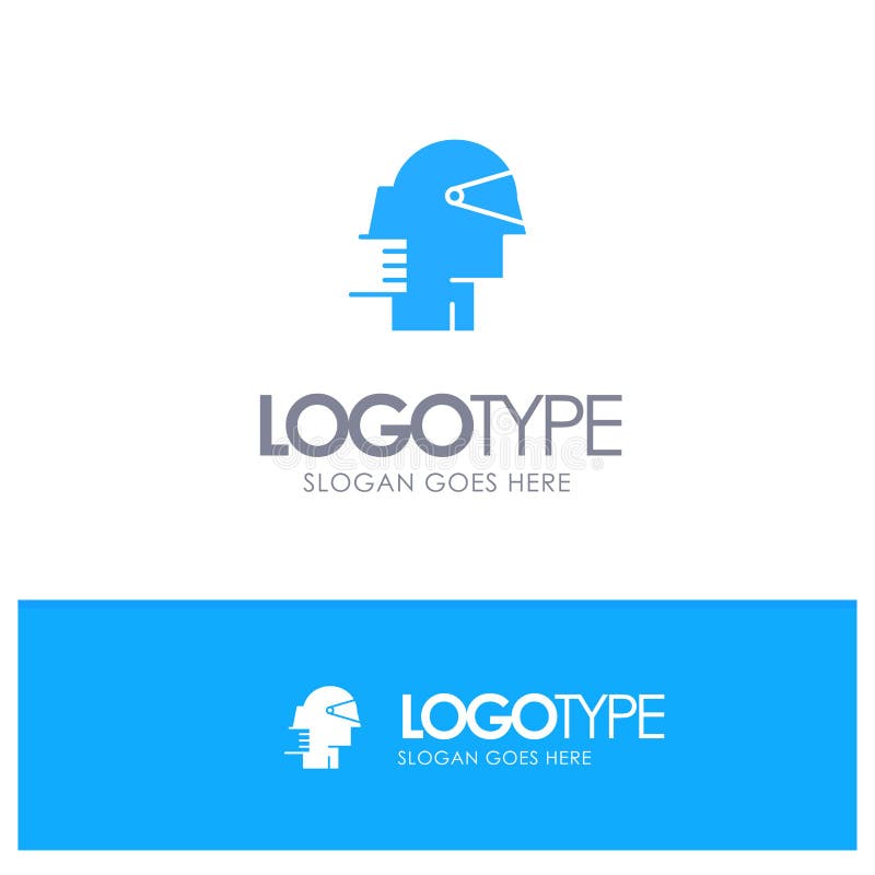 Business, Forward, Leader, Path, Provider Blue Solid Logo with Place ...