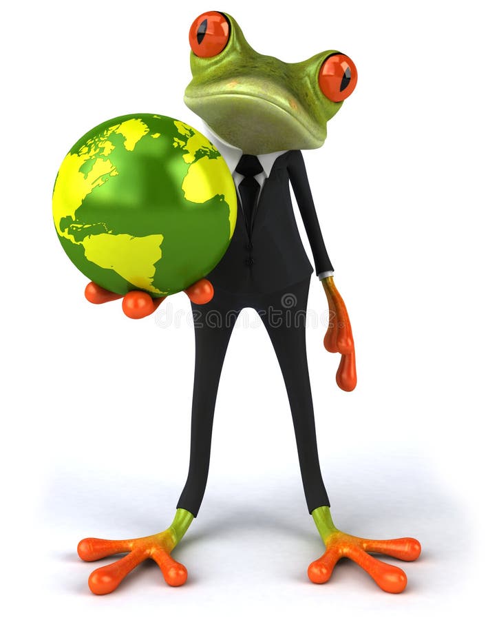 Business frog stock illustration. Illustration of aqua - 20263403