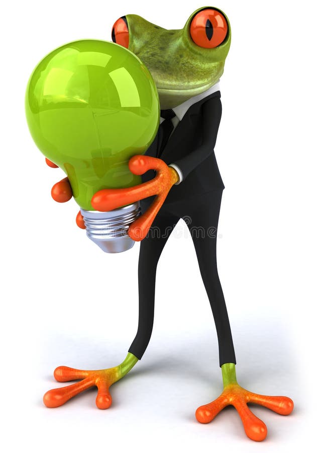 Business frog stock illustration. Illustration of animal - 20263383