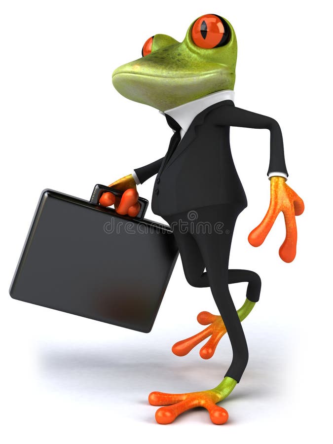 Frog security guard stock vector. Illustration of tongue - 26152766