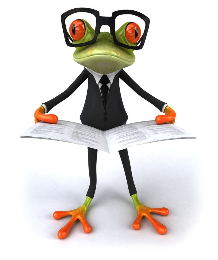 Business frog stock illustration. Illustration of nature - 20298409