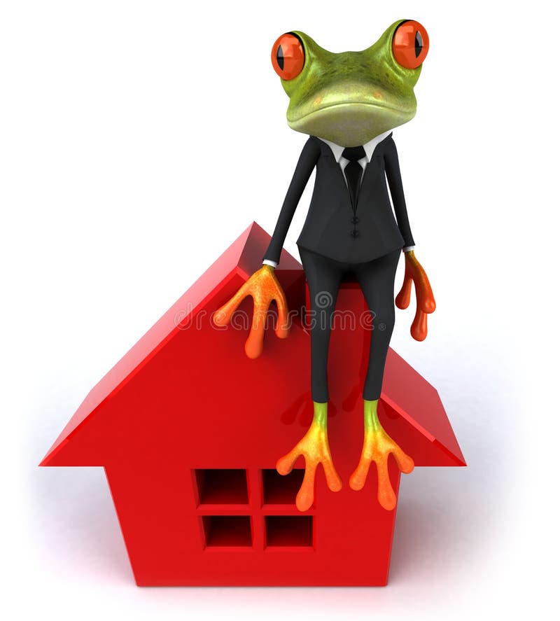 Business frog stock illustration. Illustration of slimy - 21202121