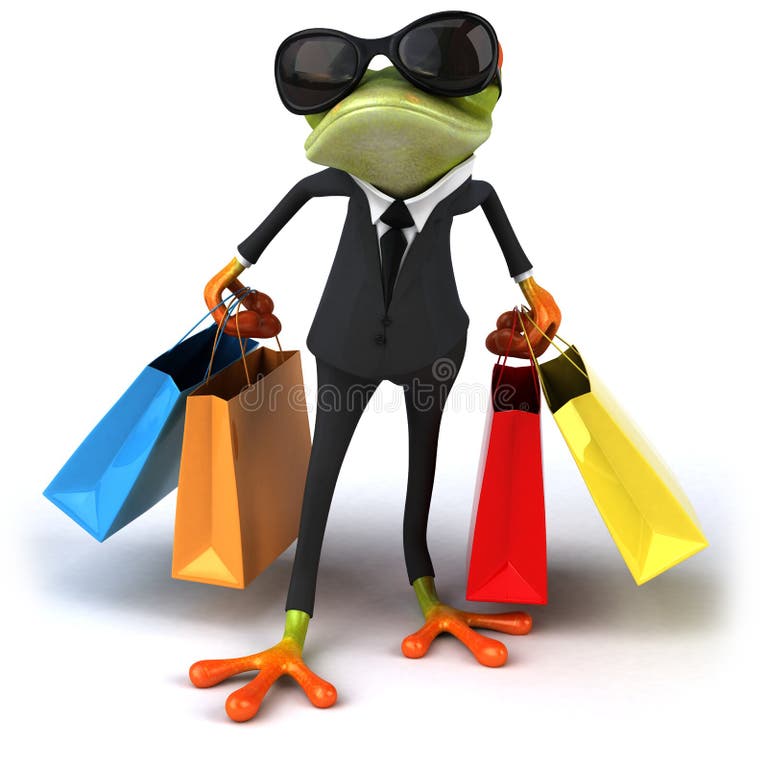 Frog Shopping Stock Illustrations – 357 Frog Shopping Stock ...