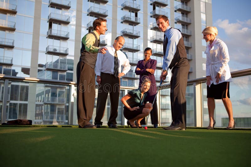 Business fun stock photo. Image of golf, success, people - 8197022