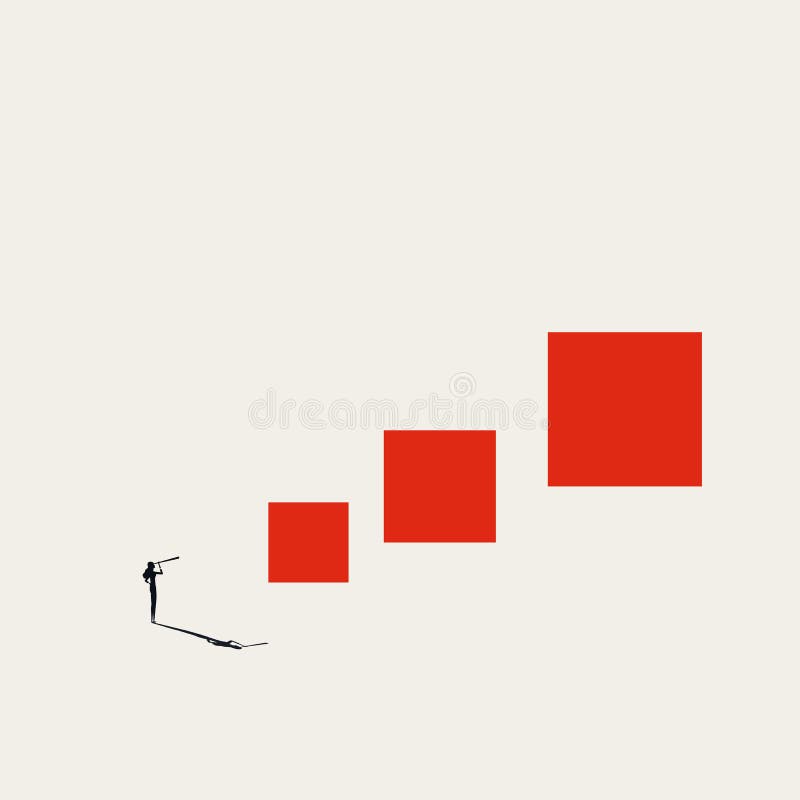 Business Future Plan and Growth Vector Concept. Symbol of Strategy ...