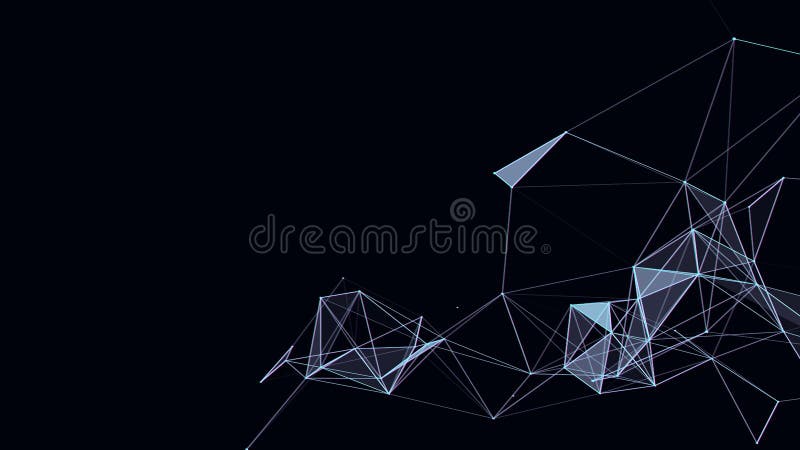 Business Futuristic Backdrop. Network Connection Structure Cyberspace ...