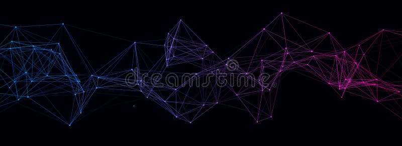 Business Futuristic Backdrop. Network Connection Structure Cyberspace ...